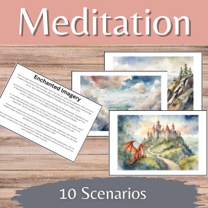Guided Meditation Cards for Children Social Emotional Calm Down Tool ...