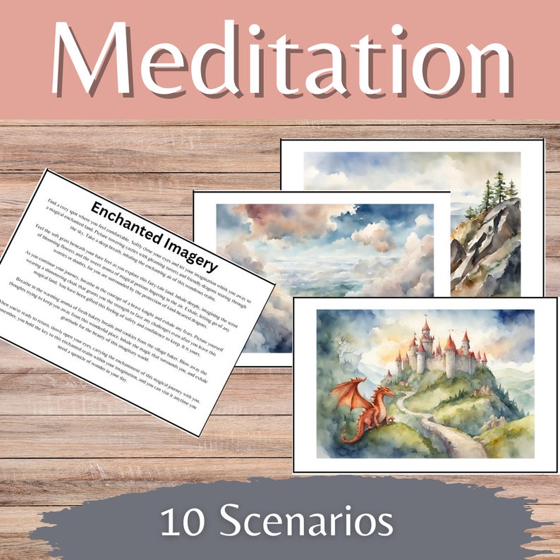 Guided Meditation Cards for Children Social Emotional Calm Down Tool ...
