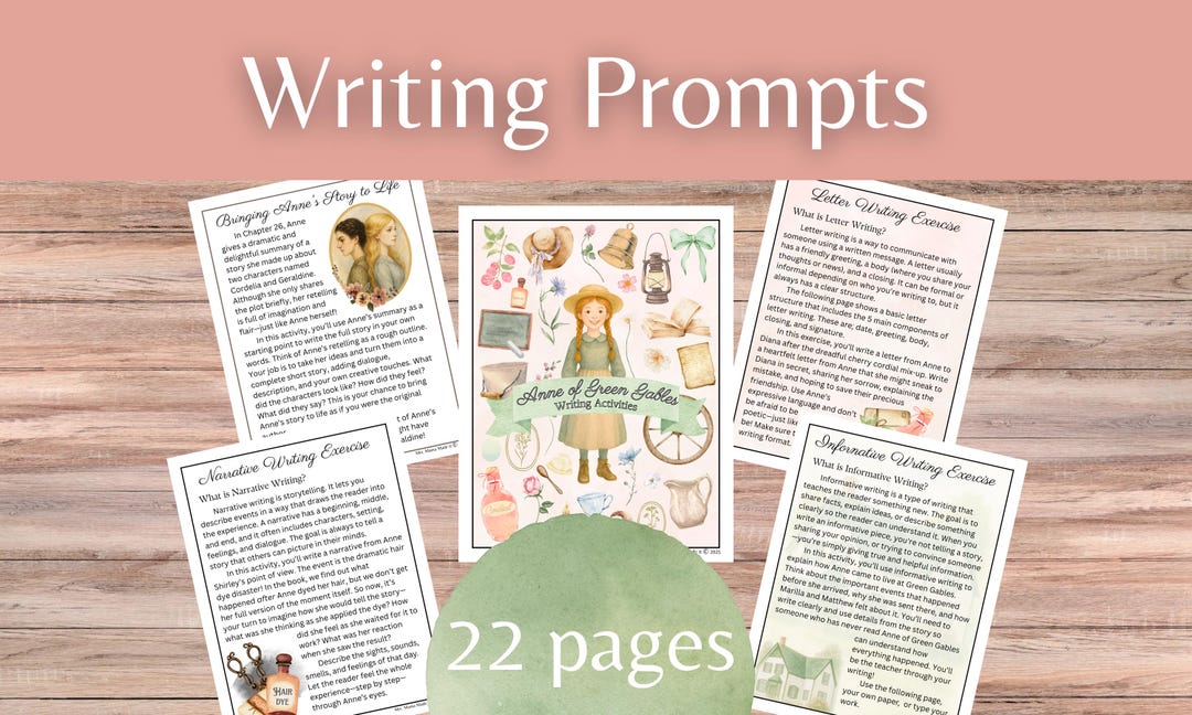 Anne of Green Gables Writing Prompts — Creative, Informative ...