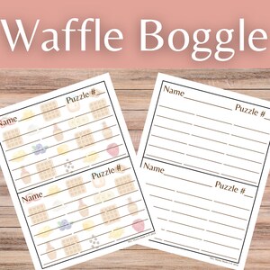 Waffle Boggle Game 4x4 Grids for Classroom Centers and Homeschool Games ...