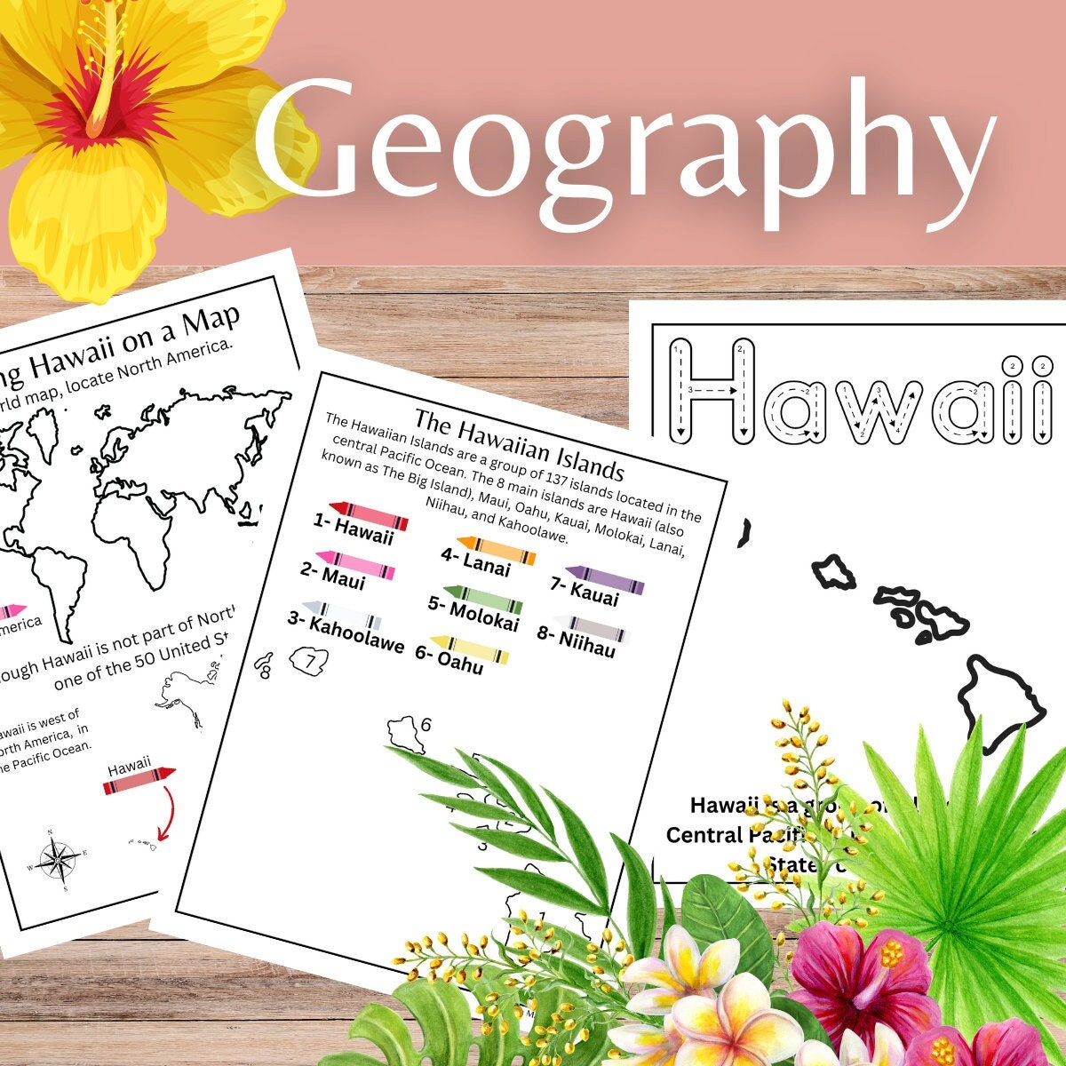 Hawaii Mini Unit Geography, Culture Study, Language and More for ...