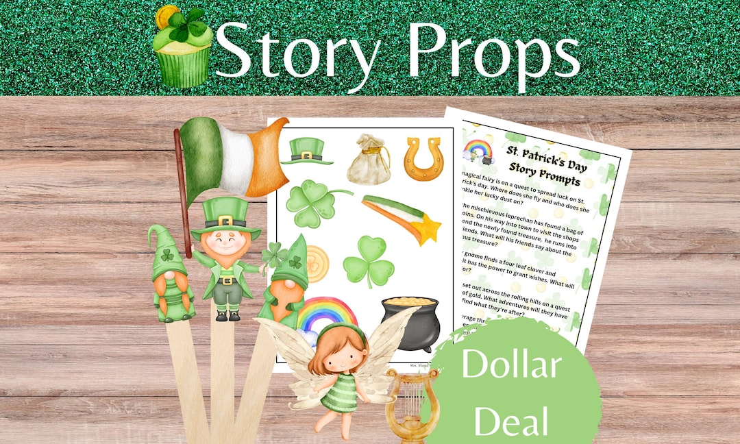 St Patrick's Day Story Telling Props or Sensory Bin Additions Waldorf ...