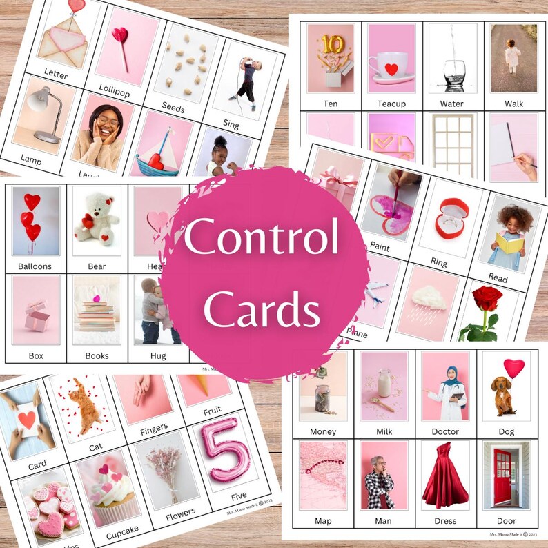 Valentine's Sight Words 3-part Cards Montessori Printable Fun and ...