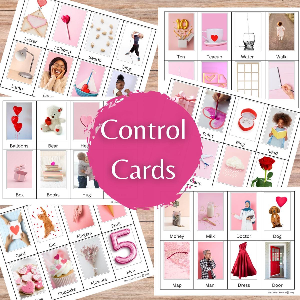 Valentine's Sight Words 3-part Cards Montessori Printable Fun and ...