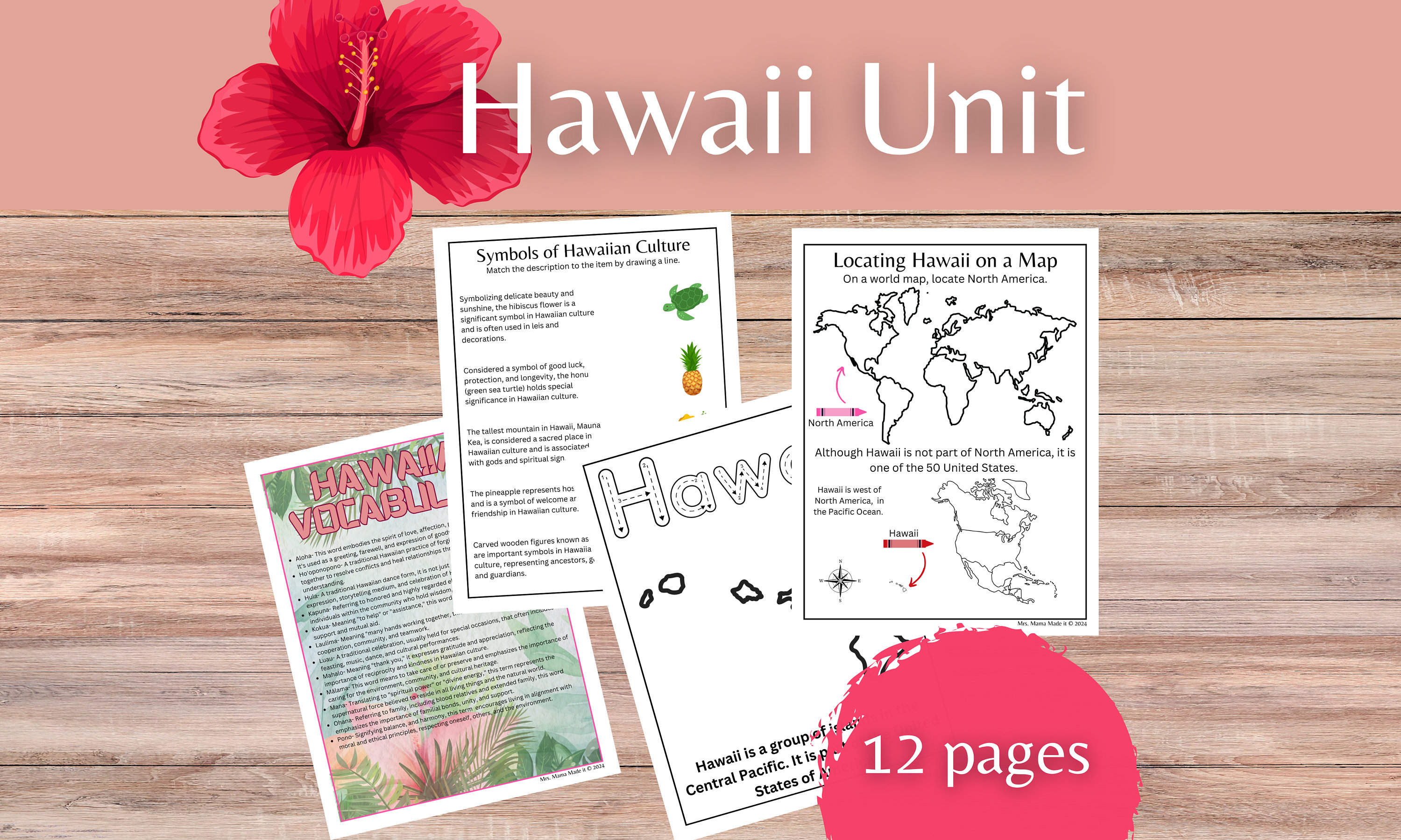 Hawaii Mini Unit Geography, Culture Study, Language and More for ...