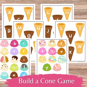 Ice Cream Alphabet Match Activity Letter Recognition Summer Time Prek ...