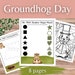 Groundhog Day Printable Worksheets for Preschool & Kindergarten Fine ...