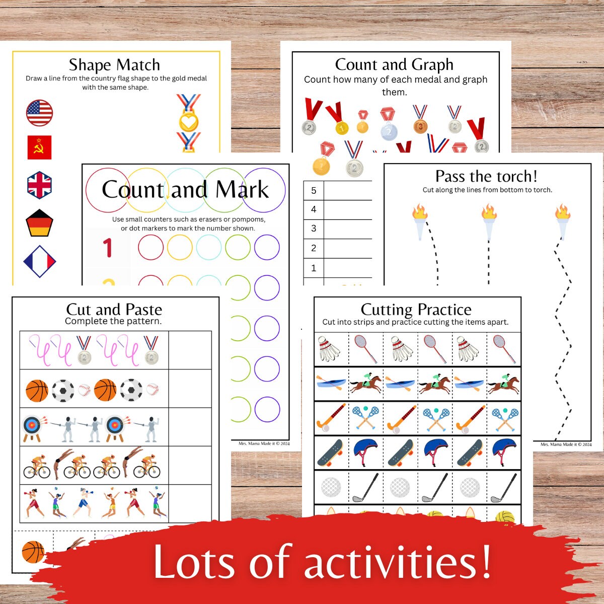 Summer Games Themed Printable Activity Pack for Early Elementary With ...
