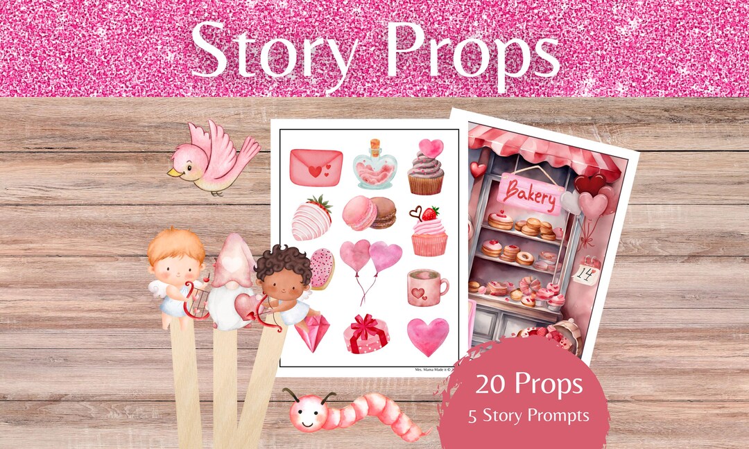 Valentine's Day Story Telling Props Dramatic Play Waldorf Inspired ...