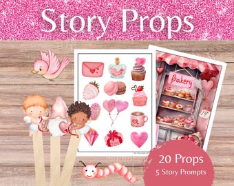 Valentine's Day Story Telling Props Dramatic Play Waldorf Inspired ...