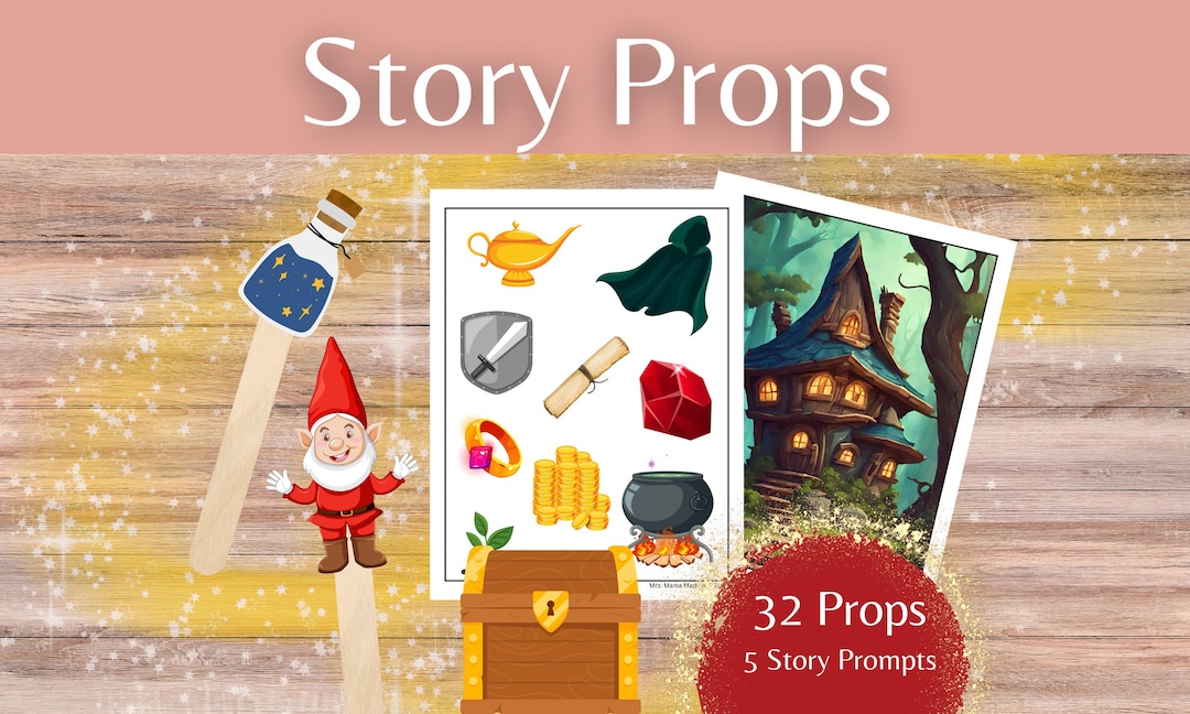 Fantasy Story Telling Props and Prompts Printable for Pretend Play and ...