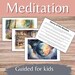 Guided Meditation Cards for Children Social Emotional Calm Down Tool ...