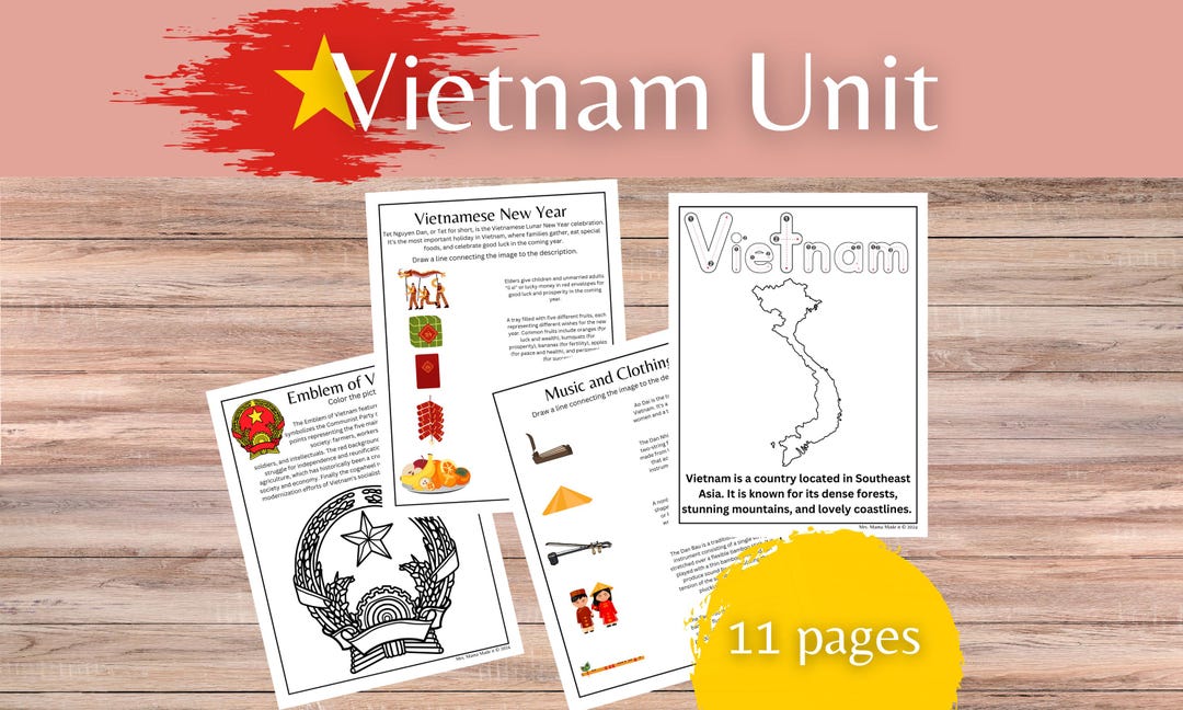 Vietnam Mini Unit With Geography, Cultural Studies, Traditional Foods ...