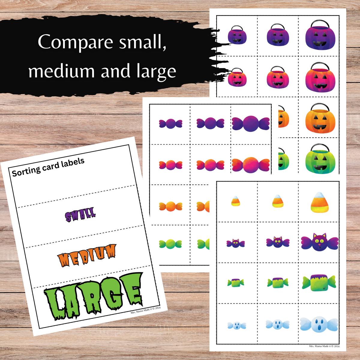 For Halloween Candy Sorting Chart