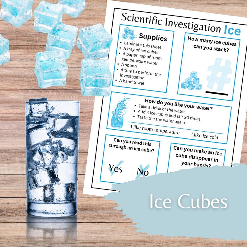 3 Winter Scientific Investigations Sheets - Question, Hypothesis ...