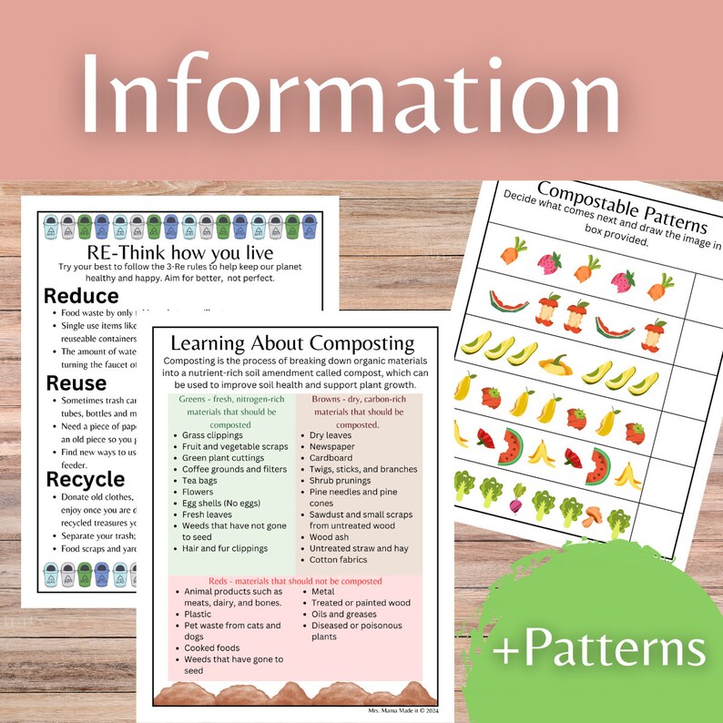 Earth Day Mini Unit With Fun Learning Activities for Composting ...