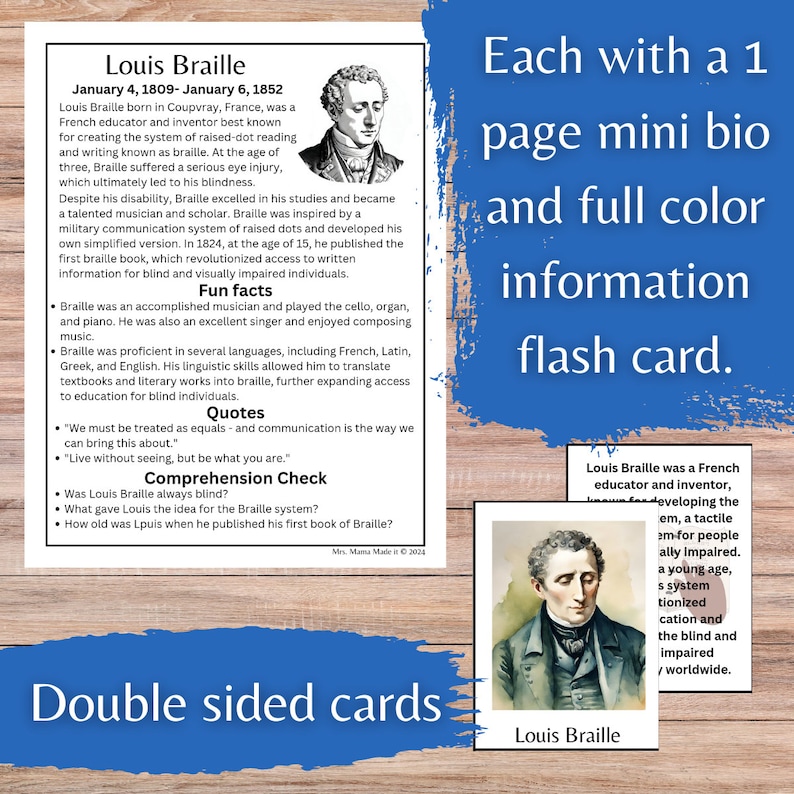 French Historical Figures Biography Unit With 20 People Past and ...