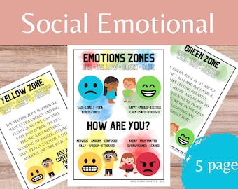 Emotional Regulation Zone Printable Posters for Classroom, Calm Corner ...