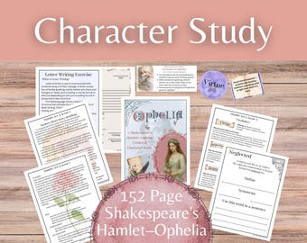 Ophelia Character Study Unit – Shakespeare’s Hamlet Scene Analysis ...