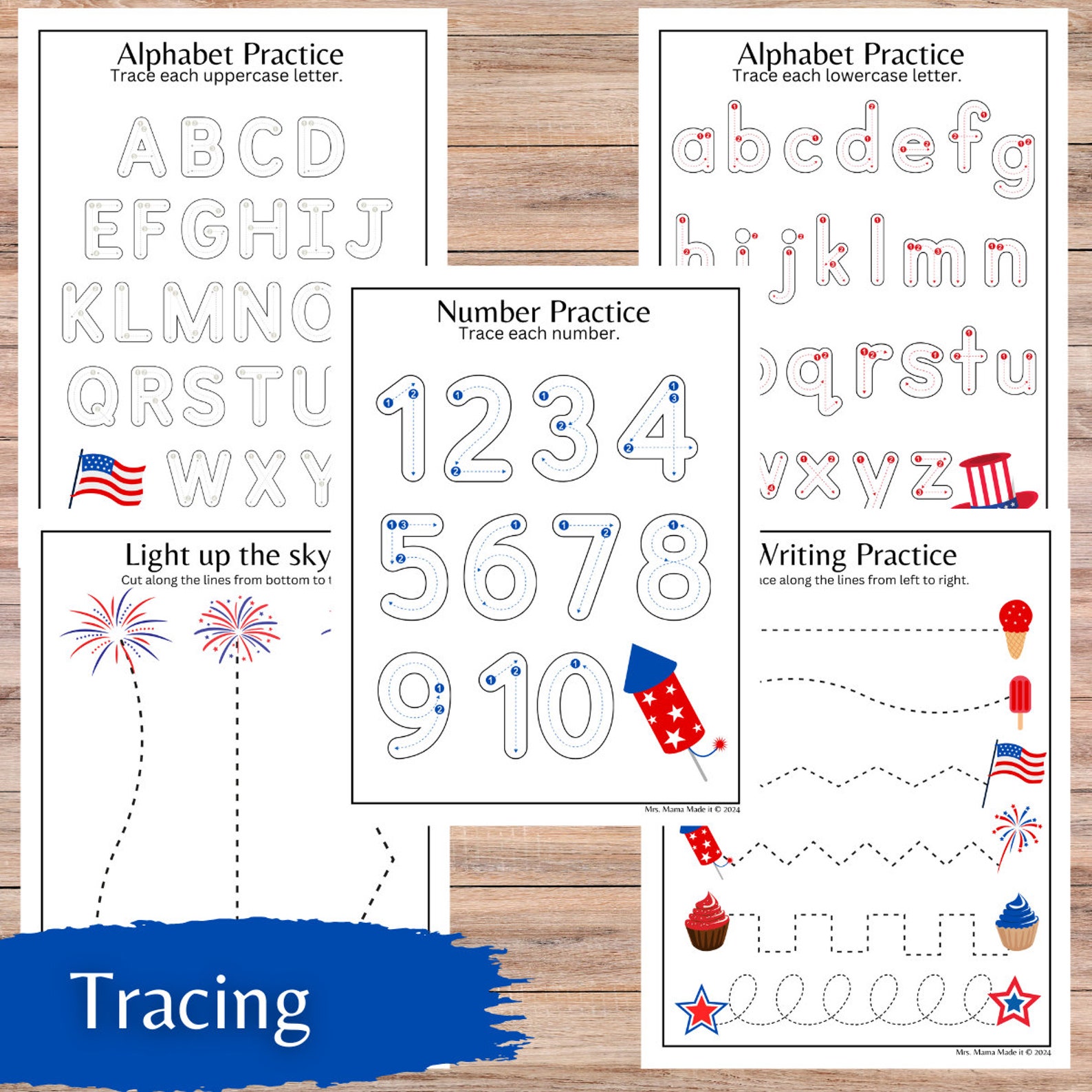 4th of July Early Elementary Printable Activity Pack for Homeschool or ...