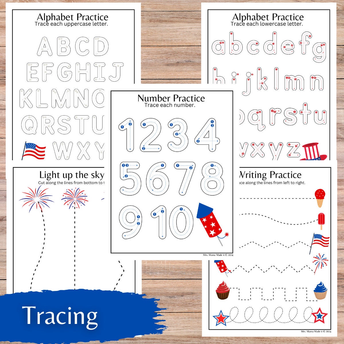 4th of July Early Elementary Printable Activity Pack for Homeschool or ...