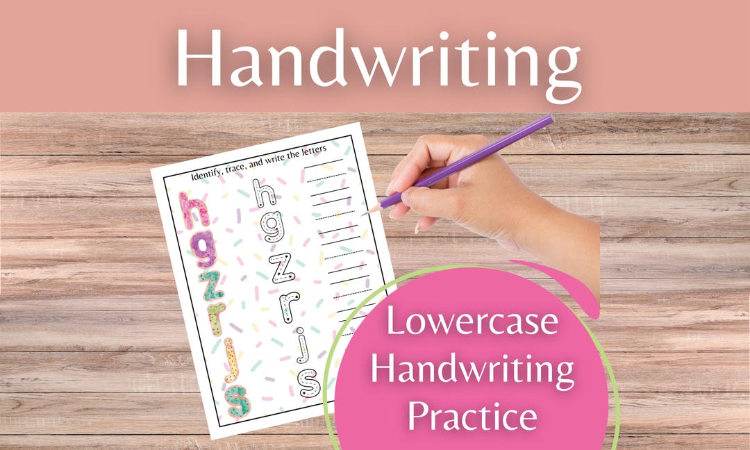 Donut Lowercase Alphabet Letter Tracing Worksheets | Handwriting ...