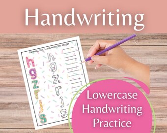 Donut Lowercase Alphabet Letter Tracing Worksheets | Handwriting ...