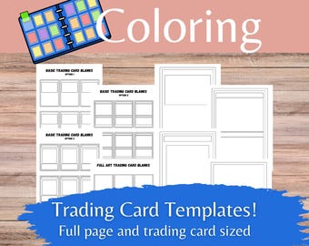 Blank Trading Card Game Template: Art Project Printable (digital ...