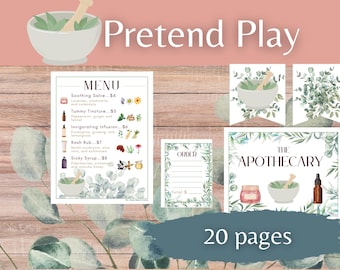 The Apothecary Dramatic Play Make Believe Pretend Shop Printable Set ...