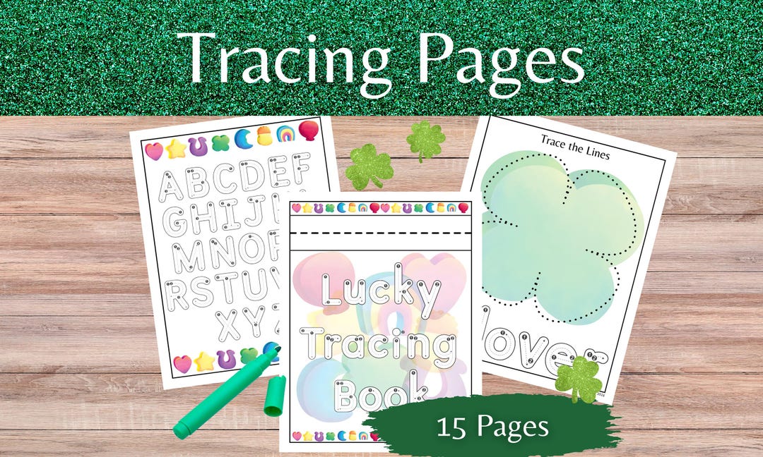 Lucky Charms Tracing Activity Book St Patrick's Day Fine Motor and ...