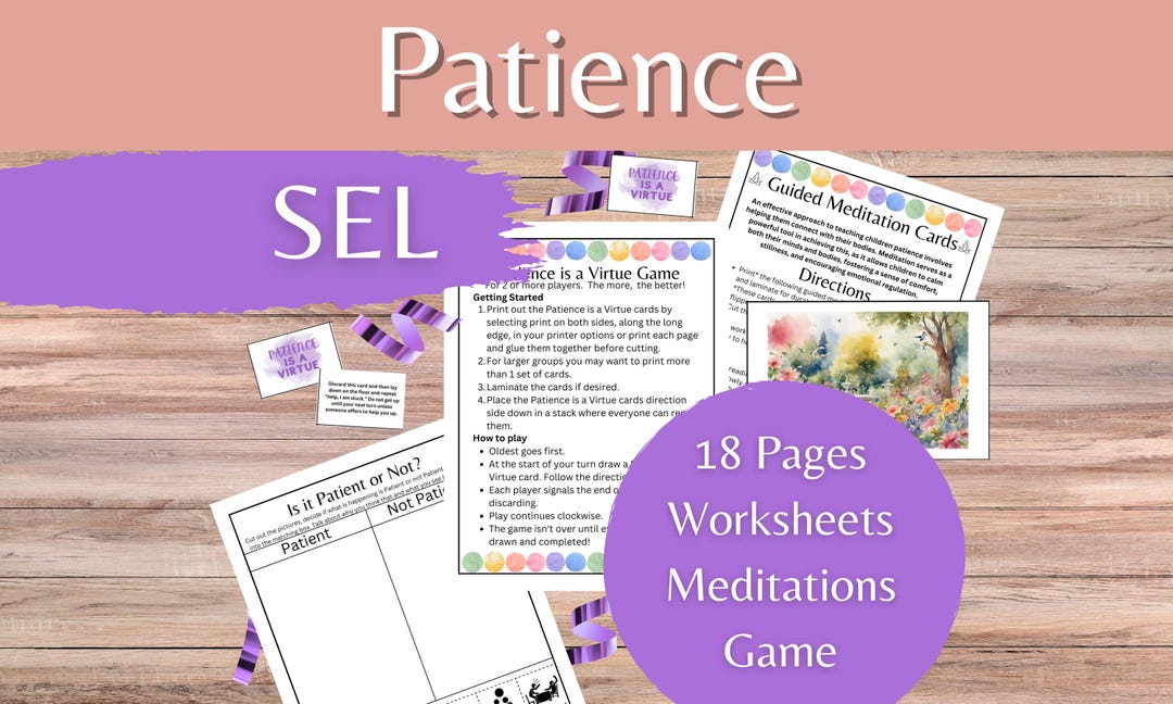 Patience SEL Unit for Kids — Social Emotional Learning — Mindfulness ...