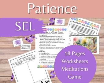 Patience SEL Unit for Kids — Social Emotional Learning — Mindfulness ...