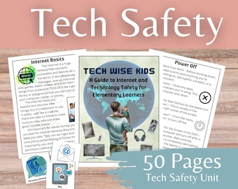 Tech Safety Unit: Internet Safety Activities for Kids (printable Pack ...