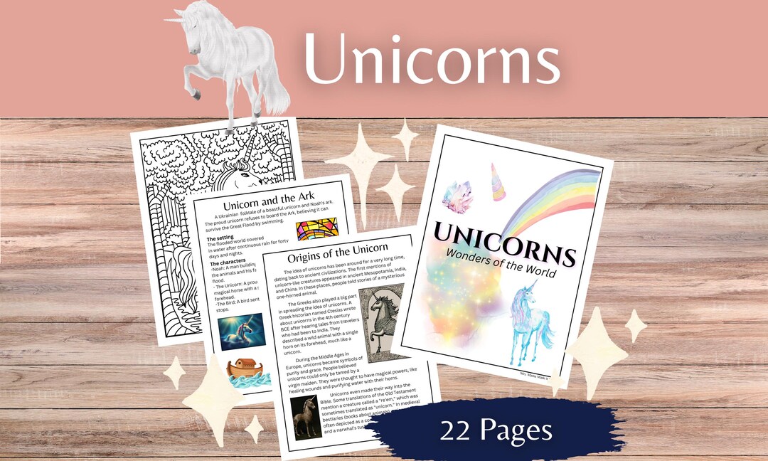 Unicorns Unit Study: Folklore, History, Creative Writing (digital ...