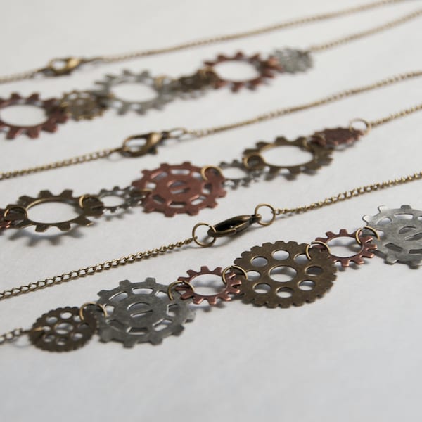 Gear Necklace - Etsy