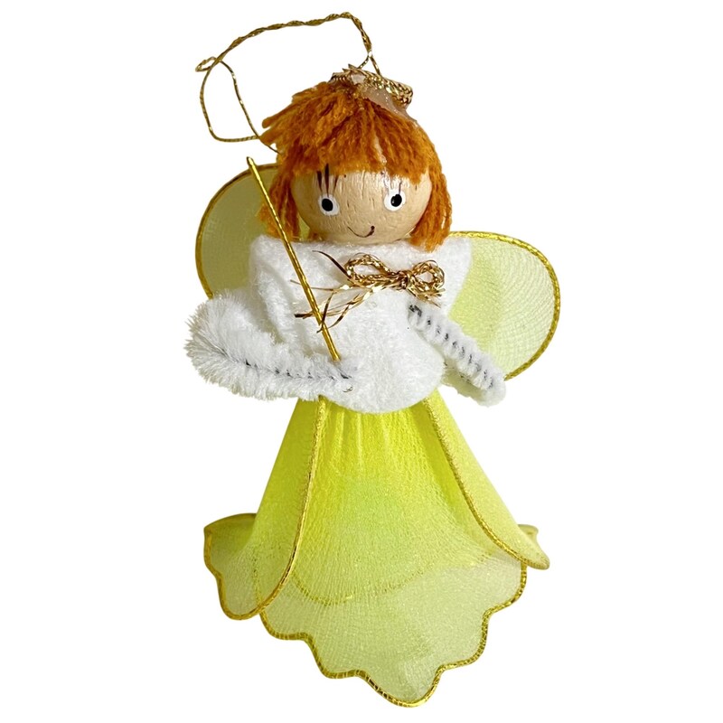 Vintage Net Angel Ornament - Etsy