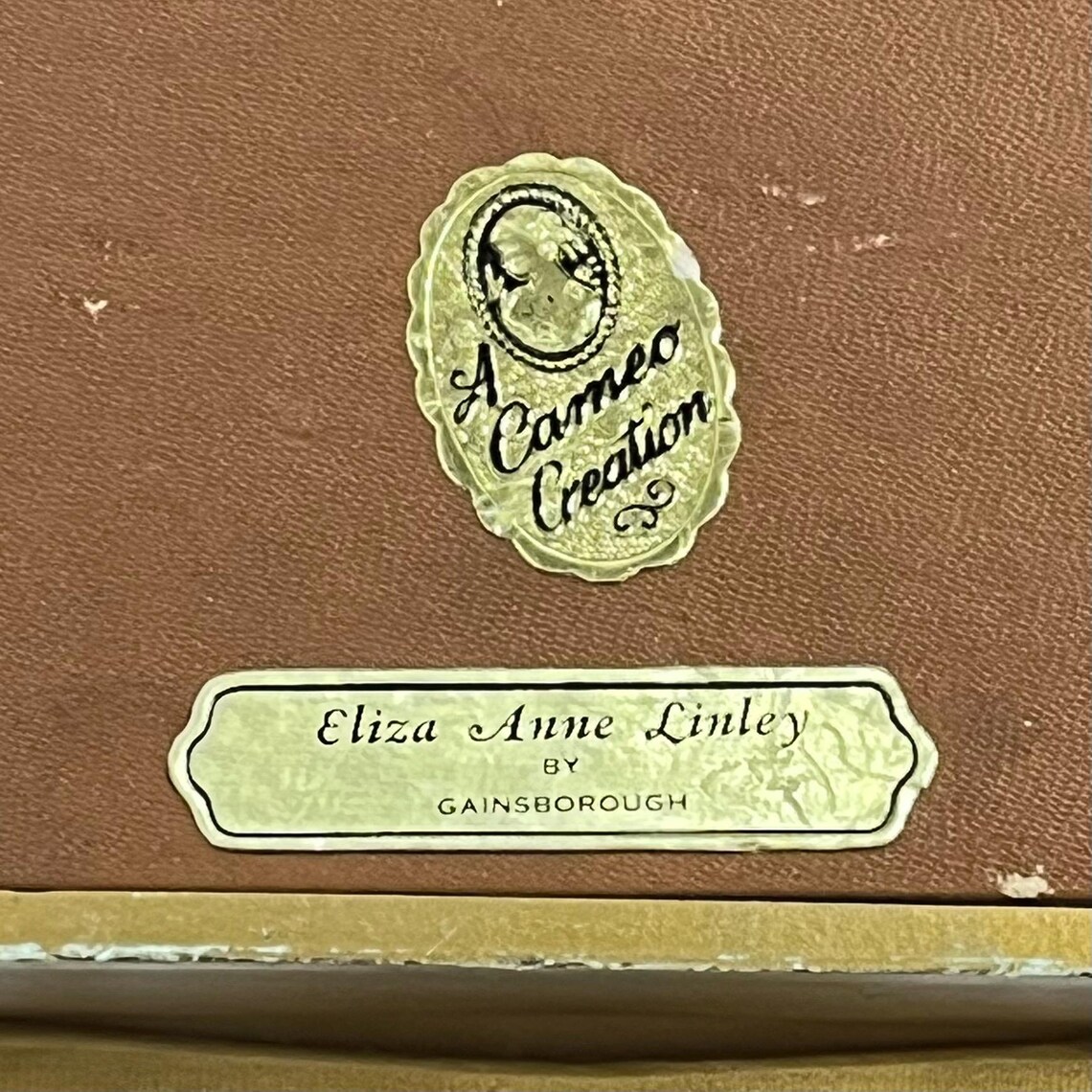 Vintage Eliza Anne Linley Portrait Lithograph in Ornate Gold Frame - Etsy