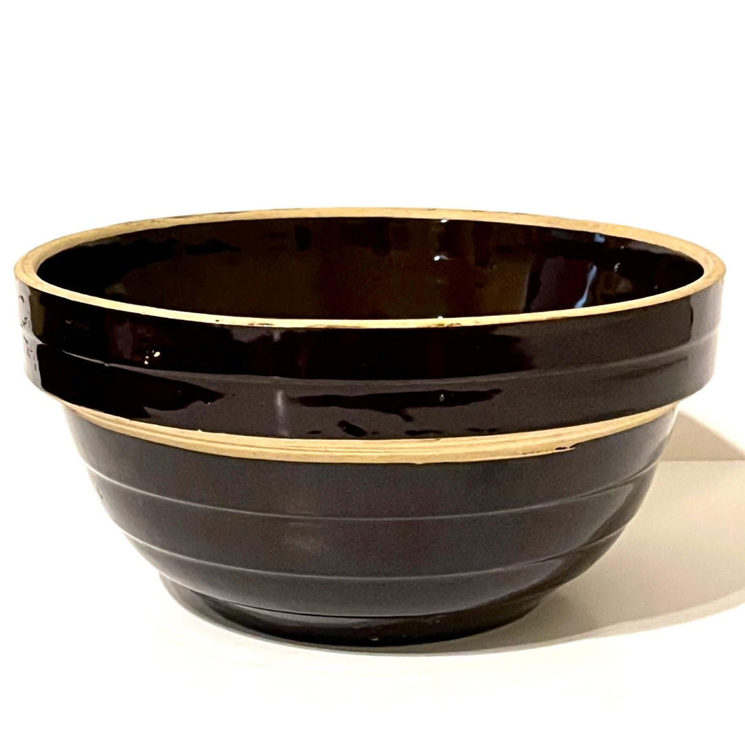 Vintage Mccoy Pottery Brown Beehive Stoneware Mixing BOWL USA 9 - Etsy