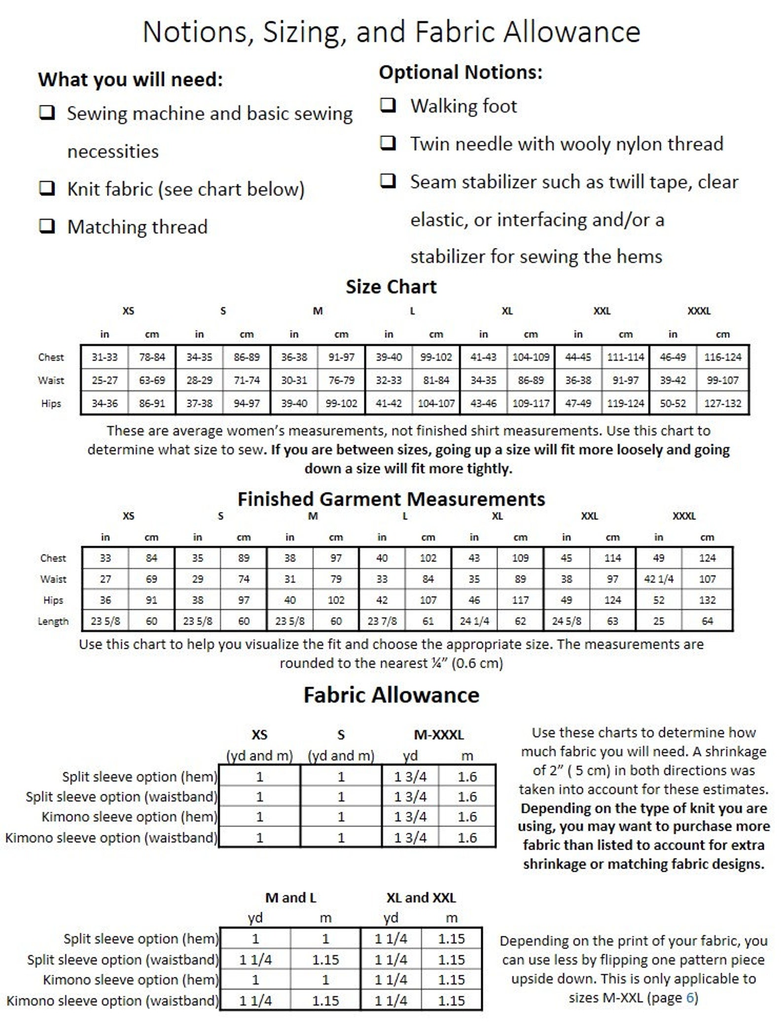 Women's Cowl Neck Tee PDF Pattern. Kimono Sleeve and Split Sleeve ...