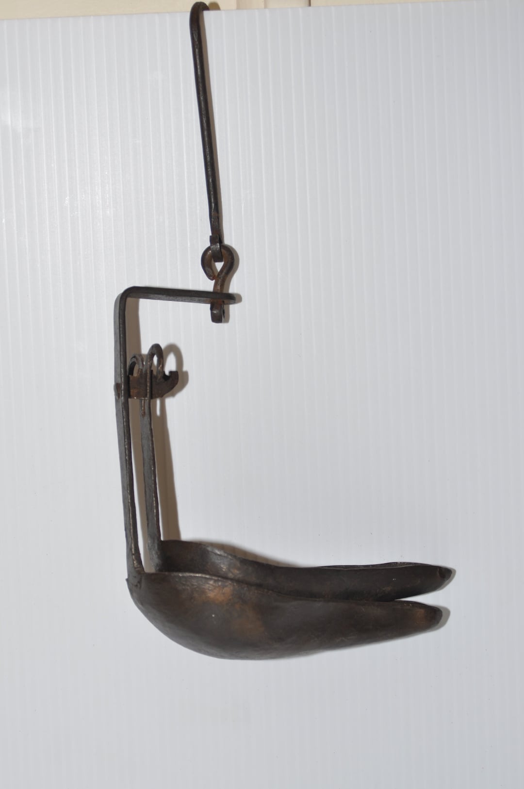 Early American Hanging Lard Lamp - Etsy