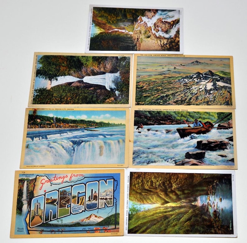Vintage Oregon Scenic Postcards - 1940's - Etsy