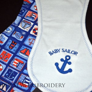 Mini Anchor -- Boy or Girl Embroidery Design Machine Applique No. 033 ...