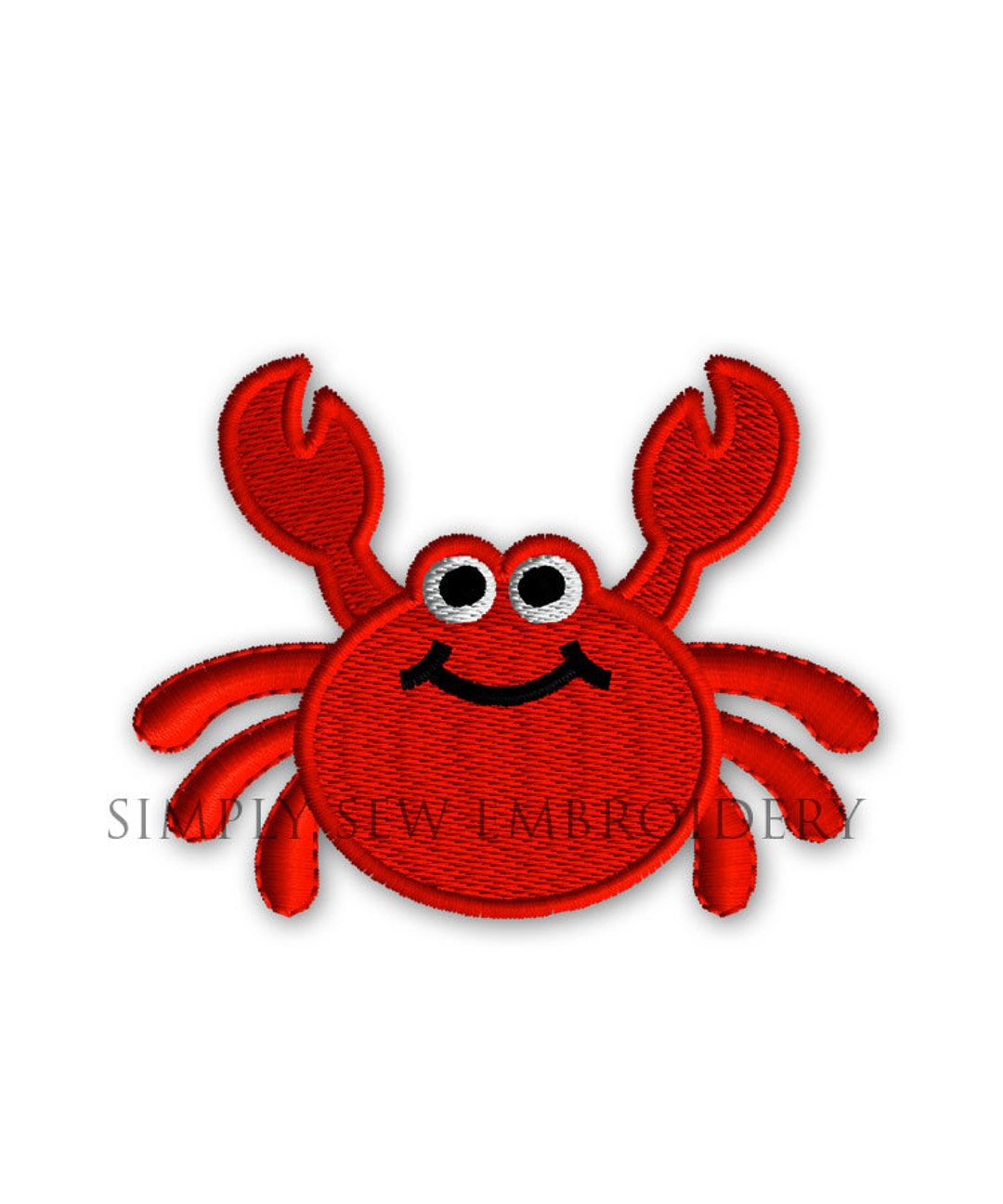 Crab Mini Machine Embroidery Design No. 42 - Etsy