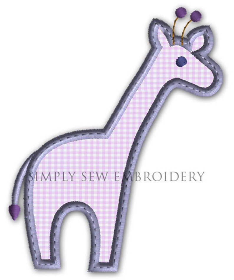 Giraffe Applique Machine Embroidery Design No. 02 - Etsy