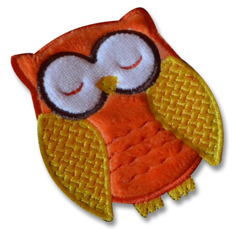 Owl Applique Machine Embroidery Design No. 016 - Etsy