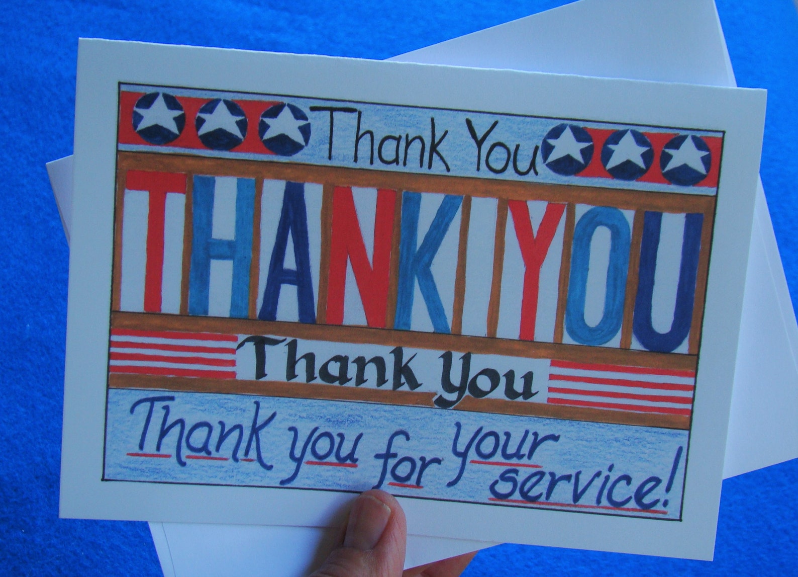 Military Appreciation Card/thank You for Your Service/5x7 Card - Etsy
