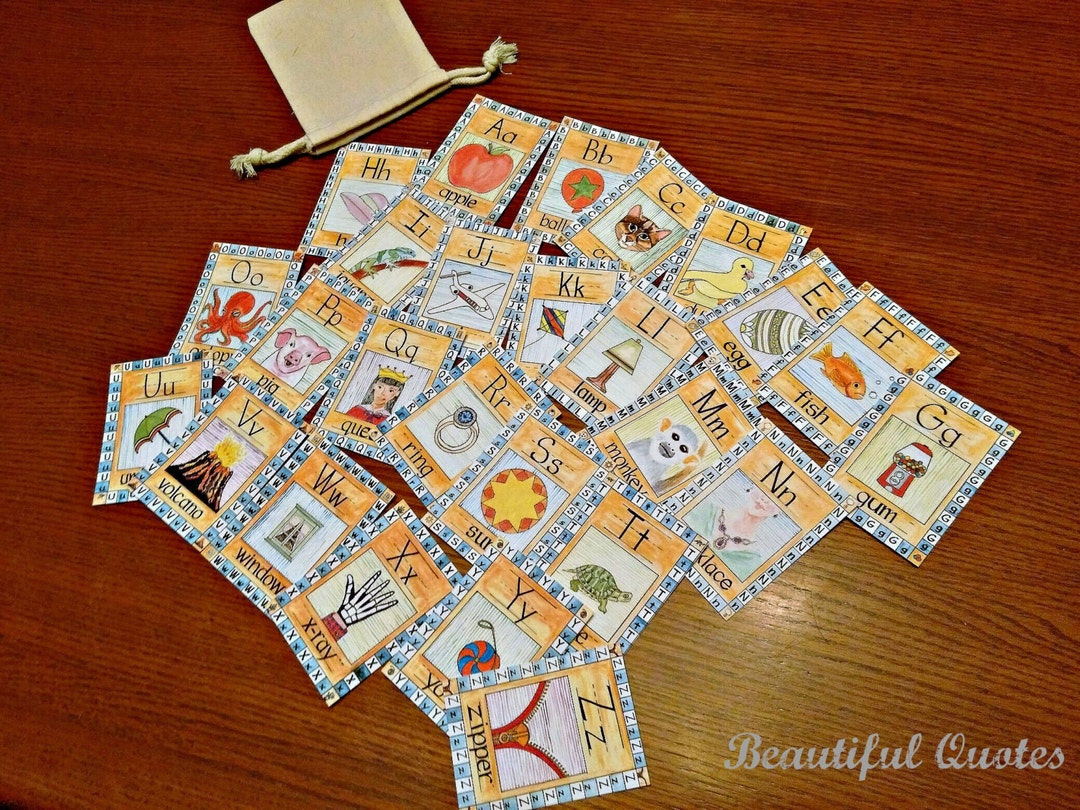 Alphabet Cards; Alphabet Cards in a Bag; Miniature Alphabet Cards Set ...