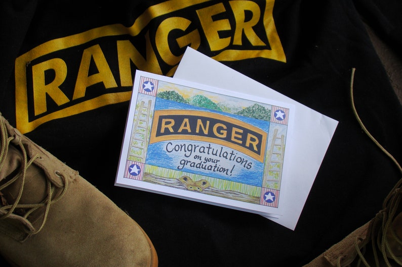 Military Appreciation/ranger School Graduation Card - Etsy
