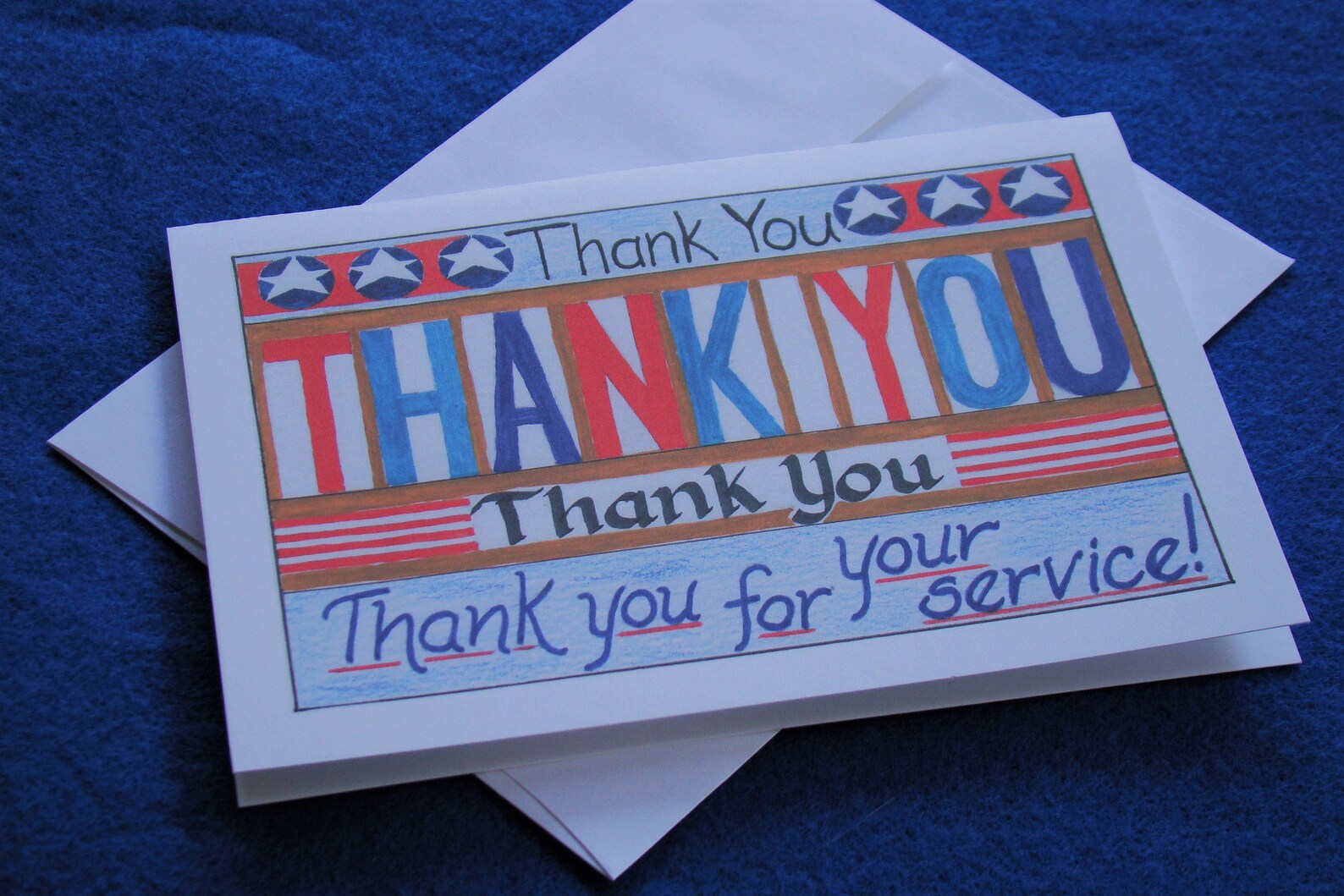 Military Appreciation Card/thank You for Your Service/5x7 Card - Etsy