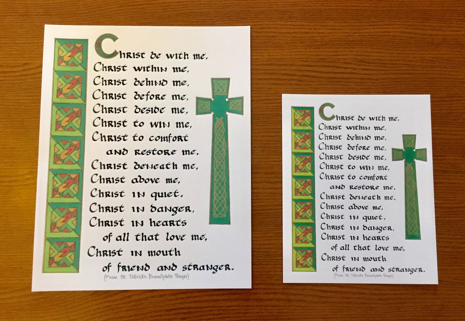 St. Patrick's Breastplate Prayer - Etsy
